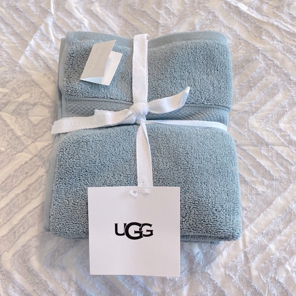 UGG | Bath | 2 Ugg Pasha Hand Towels Succulent Teal Blue Green Aqua ...